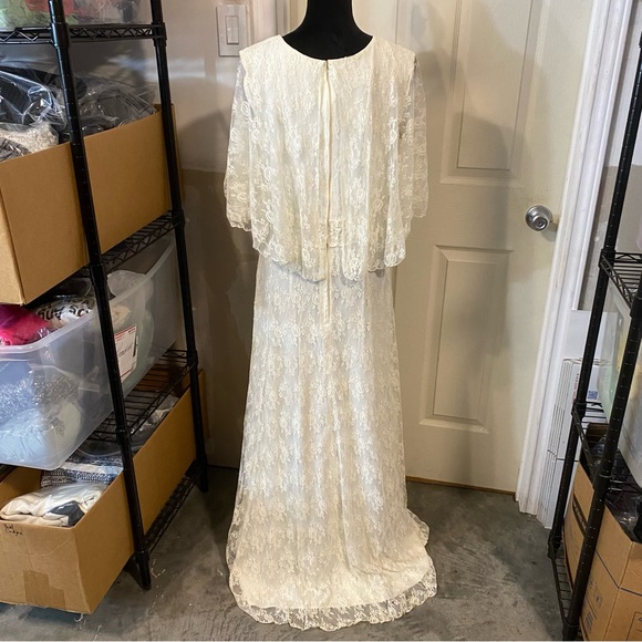 Mike Benet | Dresses | Mike Benet Wedding Dress Women 8 Boho Lace Cream ...